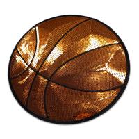 China Custom Patches Iron on Flat Sequin Chenille Patches Football Basketball Sports Embroidery Badges for sale