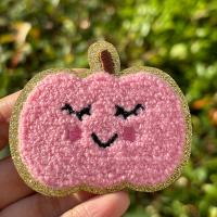 China Custom Embroidered Patches Iron on Chenille Flat Patches Bulk Halloween Glitter Cloth Bag Hat Badge for sale