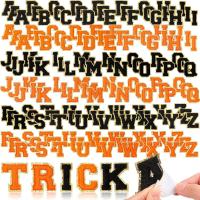 China Chenille Patches Custom logo Adhesive Letters Fuzzy Patches Alphabet School Fabric Badges for sale