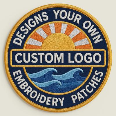 China Custom Embroidered Baseball Football Team Patches Iron-on Sports Patches for Jersey Hat Twill Fabric for sale