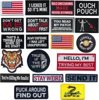 China Flat Embroidery Patches with Velcro Backing - Removable Custom Patches for Tactical or Outdoor Gear for sale