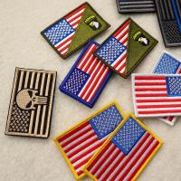 China Flat Embroidery Patches with Velcro Backing - Removable Custom Patches for Tactical or Outdoor Gear for sale