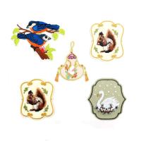 China Flat Embroidery Patches with Iron-On Backing - Easy-Apply Custom Patches for Garments for sale