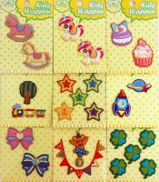 China Flat Embroidery Patches with Iron-On Backing - Easy-Apply Custom Patches for Garments for sale