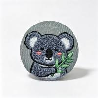 China Custom Chenille & Flat Embroidery Button Badges - Tinplate Fabric Pin Manufacturer for sale