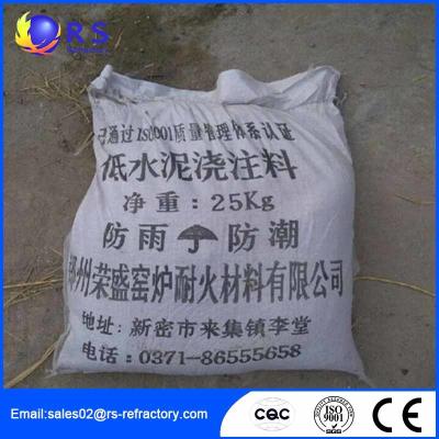 China Density 2.5 Corundum Low Cement Refractory Castable For Ceramic Tunnel Kiln for sale
