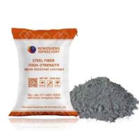 China Good Price High Strength Steel Fiber Reinforced Refractory Castable For Furnace for sale