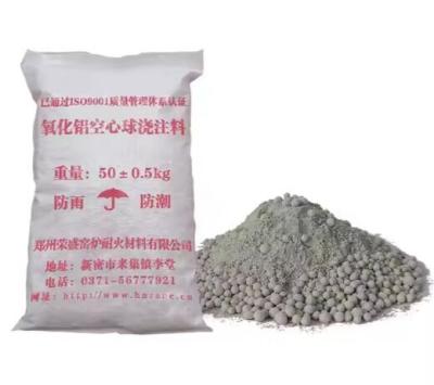 China High Temperature Furnace Alumina Insulation Castable Light Weight Alumina Bubble Refractory Castable for sale