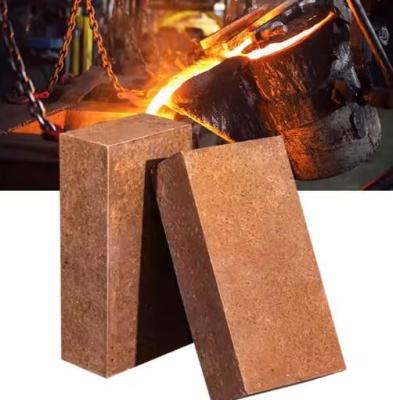 China High Temperature Resistance Magnesia Bricks Rongsheng Refractory Magnesium Brick For Cement Rotary Kiln Sintering Zone for sale