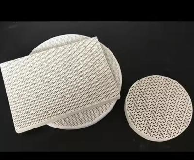 China High Strength 50-200 Mm Cordierite Porous Infrared Honeycomb Ceramic Plate For Burner Thermal Shock Resistance for sale