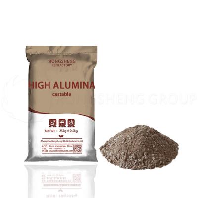 China Furnace Lining Refractory Mud High Aluminium Cement Refractory Mortar For Fire Brick Laying for sale