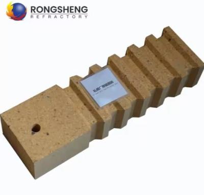 China Industrial Furnace Suspended Fire Brick Excellent Thermal Shock Resistance Refractory High Alumina Anchor Bricks For Hot Stove for sale