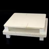 China High Temperature Cordierite Mullite Ceramic Batt Plate Refractory Ceramic Mullite Cordierite Slab For Kiln Furniture for sale