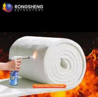 China Industrial Furnaces Backing Insulation Materials Soluble Ceramic Fiber Blanket 10-50mm Thick Refractory Ceramic Fiber Felt for sale