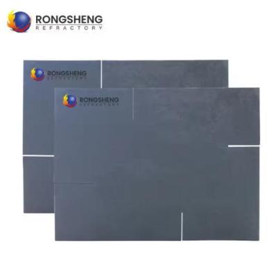 China Recrystallized Silicon Carbide Plate RSIC SiSiC Refractory Ceramic Plate High Temperature SiC Sanitary Ware Kiln Furniture for sale