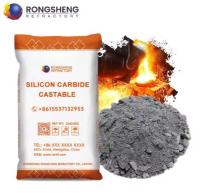 China Blast Furnace Refractory Castable Iron Trough Silicon Carbide Castables Monolithic Refractories For Kiln Boiler for sale