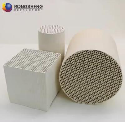 China High Quality Cordierite Mullite Ceramic Honeycomb Filter Plates 25,40,50,60 Cell Honeycomb Ceramic Regenerator For Rto Rco for sale