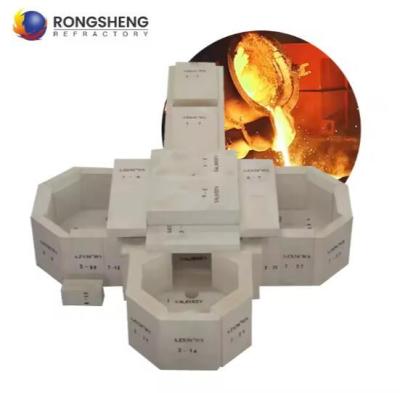 China Rongsheng Refractory AZS Brick 33# 36# 41# Zirconia Corundum Fused Cast Azs Block For Glass Industry Kiln for sale