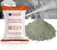China Rongsheng Refractory Gunning Materials High Temperature Alumina Silicate Spray Coatings Induction Furnace Refractory Gunning Mix for sale