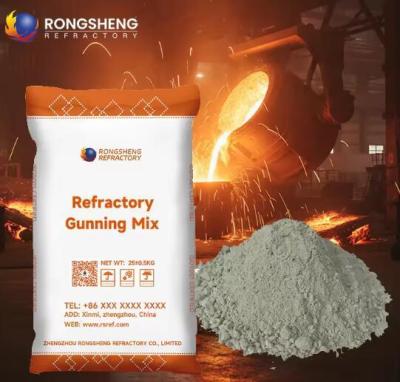 China Ladle Lining Refractory Gunning Materials Tundish Spray Coating Gunning Mix Magnesia-Based Refractory Repair Mass For Furnace for sale