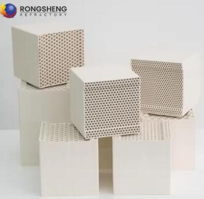 China Rongsheng Refractory Honeycomb Ceramic Substrate Round Square Cordierite Alumina Ceramic Heat Exchangers For Chemical Industry for sale