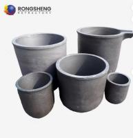 China Factory Supply Large Sic Crucible 50kg 350kg Silicon Carbide Pot Sagger Silicon Carbide Crucible For Melting Cast Iron for sale