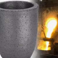 China Factory Supply Large Sic Crucible 50kg 350kg Silicon Carbide Pot Sagger Silicon Carbide Crucible For Melting Cast Iron for sale