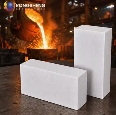 China Premium Corundum Mullite Refractory Bricks For Hot Blast Stove Cement Kiln Glass Furnace And Petrochemical Unit for sale