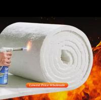 China High Temperature 1430°C 1800C Ceramic Fiber Wool Blanket 25mm 50mm Thickness Polycrystalline Mullite Heat Insulation Blankets for sale