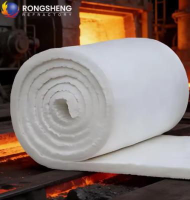 China High Temperature 1430°C 1800C Ceramic Fiber Wool Blanket 25mm 50mm Thickness Polycrystalline Mullite Heat Insulation Blankets for sale