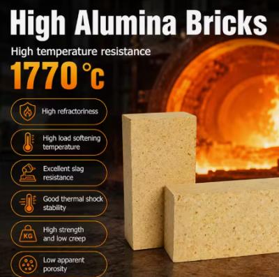 China Factory Price High Alumina Brick SK38 SK36 SK34 Fire Bricks High Quality Refractory Bricks For Furnace Boiler Oven for sale