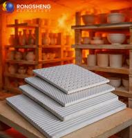 China Rongsheng Refractory High Temperature Cordierit Mullite Batts Ceramic Kiln Furniture Cordierite Board Kiln Shelves Support Plate for sale