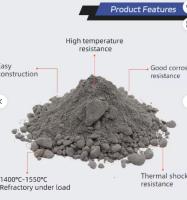 China High Temperature Silicon Carbide Castable SiC Refractory Castable For Steel Furnace Boiler And Industrial Kiln Linings for sale