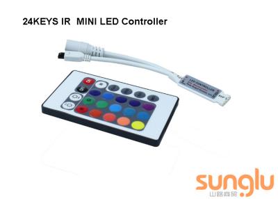 China IR 24 Keys LED Lighting Accessories Infrared Mini RGB LED Controller ROHS Certified for sale