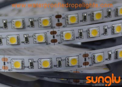 China DC 12V 14.4W SMD5050 Warm White Flexible LED Strip Light IP 22 Interior House for sale