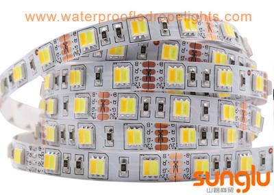 China Dual Color Adjustable Flex LED Strip Lights , DC 24V 2in1  5050 Led Ribbon Light for sale