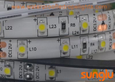 China DC 12v LED Strip Lights 4.8W 3528 60D Silicone Outdoor LED Strip Lights Waterproof for sale