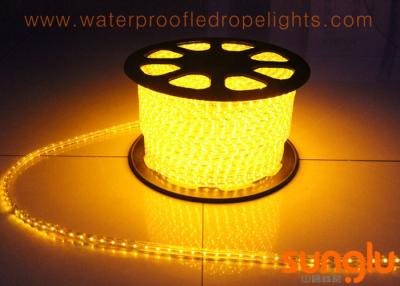 China Durable Waterproof LED Rope Lights AC110V 3528 60D Yellow LED Ribbon Light for sale