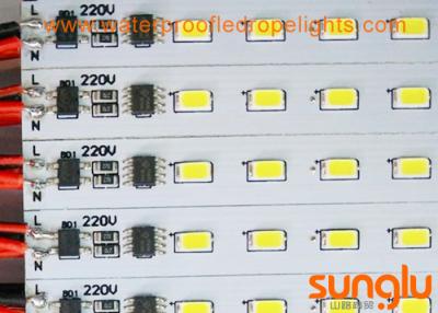 China Aluminum Alloy 220V LED Strip Lights , 5730 SMD LED Strip Lights For Home Decoration for sale