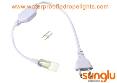 China 10mm LED 2 Pin Connector Cable Strip Light Plug 110 - 240V With Needle for sale