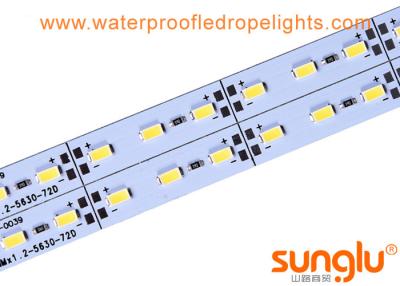 China Aluminium Alloy 5630 72 LED Rigid Strip Light Customized Lenght 50MM Under Cabinet for sale