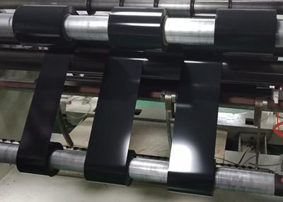 China Black PET Polyester Film Roll , PET Thin Film On Both Sides With Good Shading Effect for sale