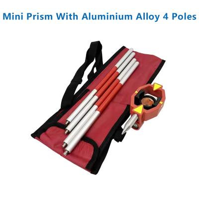 China Mini Prism Offset Copper Coated With Aluminium Alloy 4 Poles Replacement for Total Stations Surveying for sale