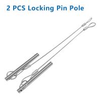 China 2 PCS Latch Inserted Pin for Carbon Fiber Rod Plug Fit all Surveying Pole Bolt Nose 55mm Length Rod Diameter 6mm for sale