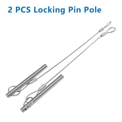 China 2 PCS Latch Inserted Pin for Carbon Fiber Rod Plug Fit all Surveying Pole Bolt Nose 55mm Length Rod Diameter 6mm for sale