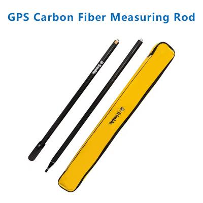 China GPS RTK Sponge 2M Carbon Fiber GPS Geodetic Poles With 2 Sections With Logo Universal GPS Pole Centering Rod for sale