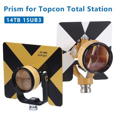 China Single Prism Compatible for Topcon SOUTH FOIF Total Station Surveying Constant -30/0mm 5/8x11 Female Thread Metal Holder for sale