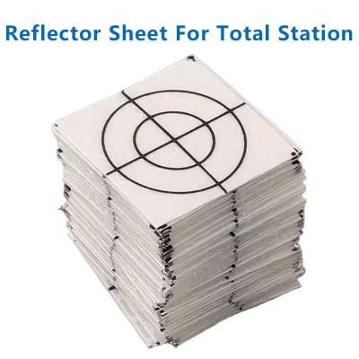 China 100Pcs Size 20/30/40/50/60MM Reflector Sheet For LeicCa Total Station Survey Geography White Target Sheet Reflective Sticker for sale