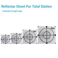 China 100Pcs Size 20/30/40/50/60MM Reflector Sheet For LeicCa Total Station Survey Geography White Target Sheet Reflective Sticker for sale
