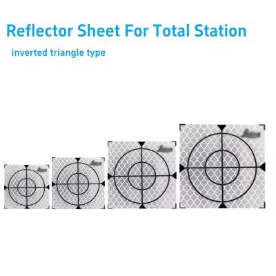 China 100Pcs Size 20/30/40/50/60MM Reflector Sheet For LeicCa Total Station Survey Geography White Target Sheet Reflective Sticker for sale